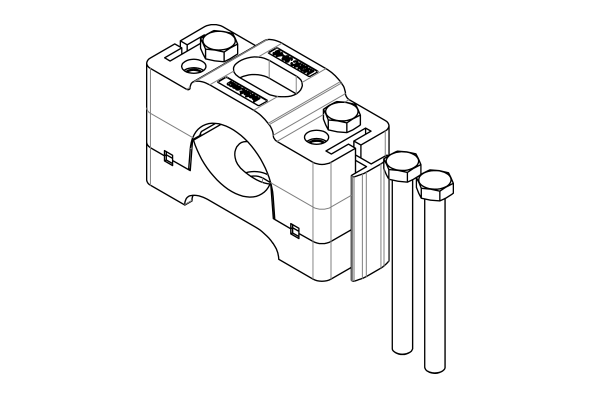 MSMC | Modular stackable cable clamp / cable cleat